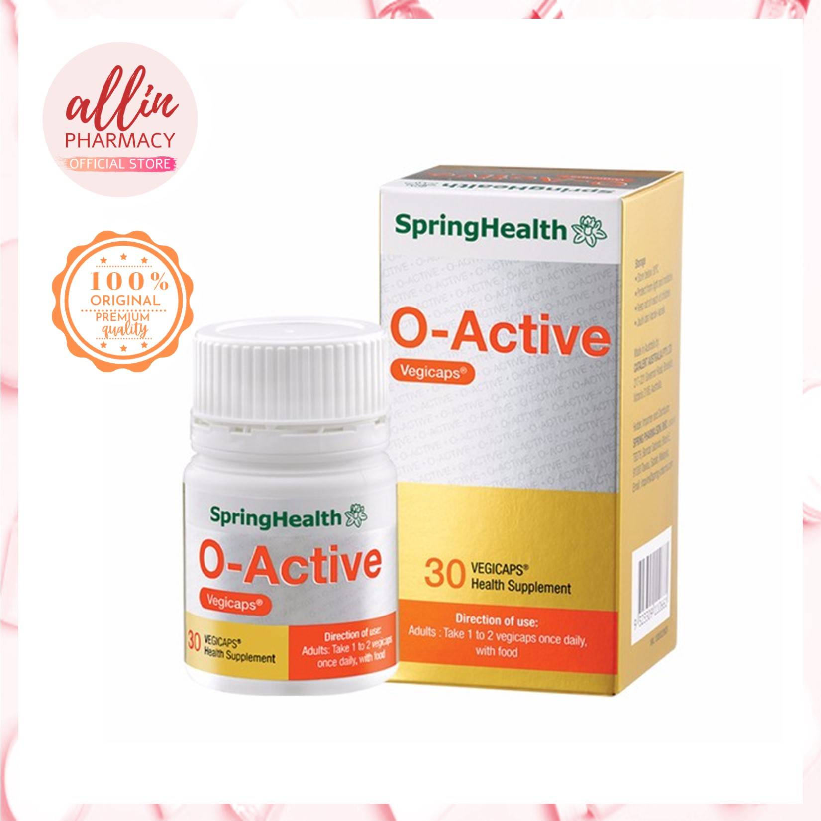 SpringHealth O-Active Vegicaps 30s (EXP 03/25)