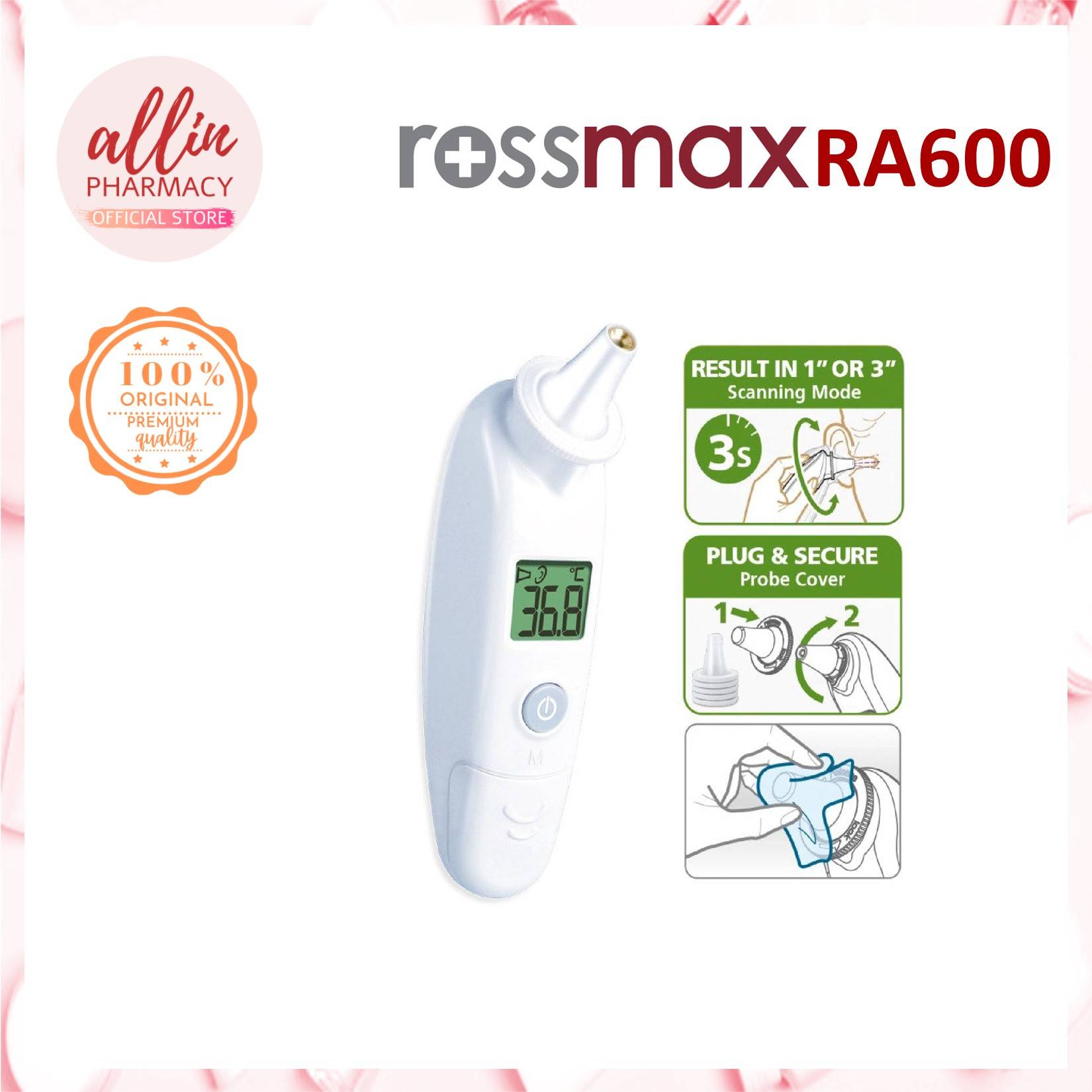 Rossmax Infrared Ear Thermometer RA600