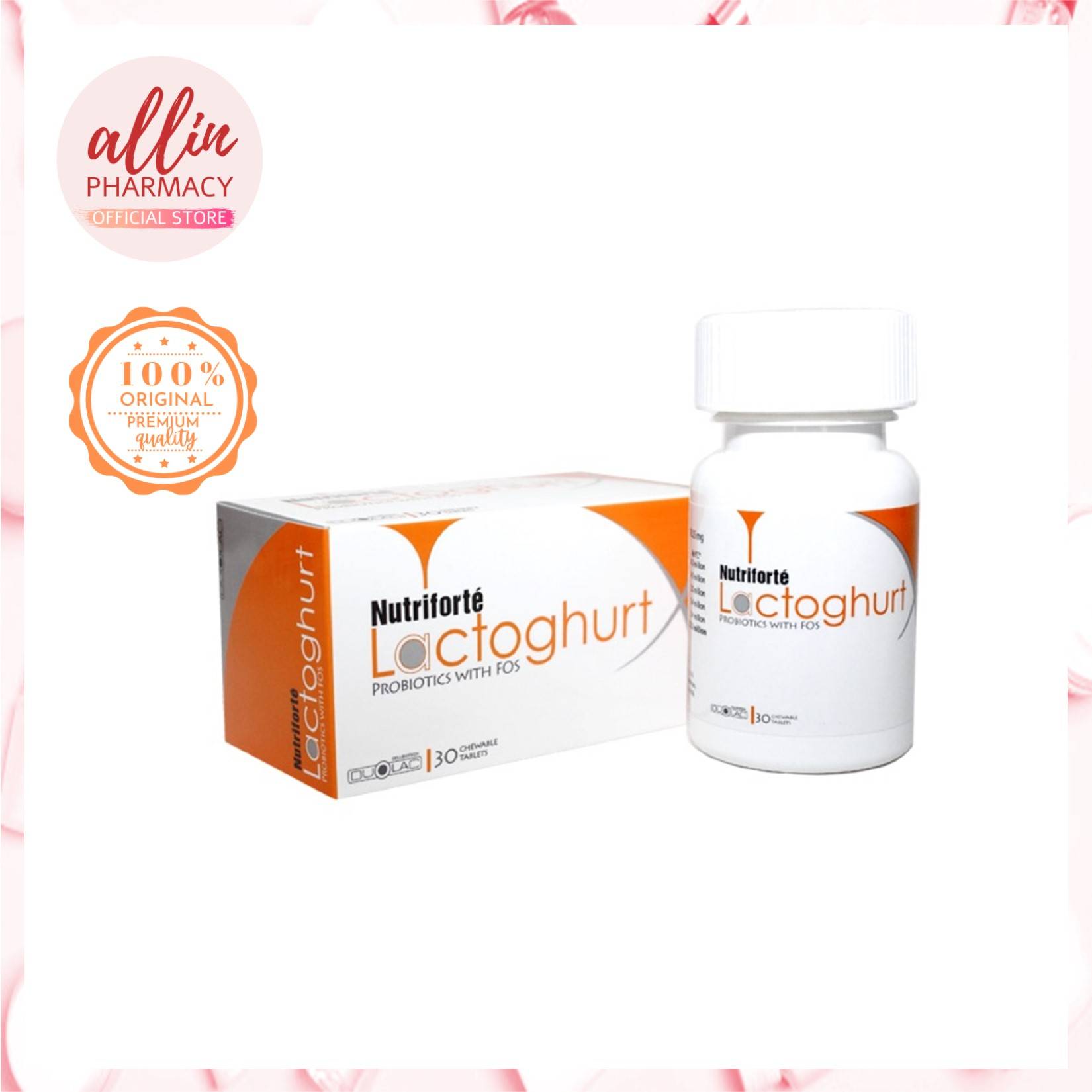 Nutriforte Lactoghurt Probiotics 30s chewable tablet (EXP 05/25)