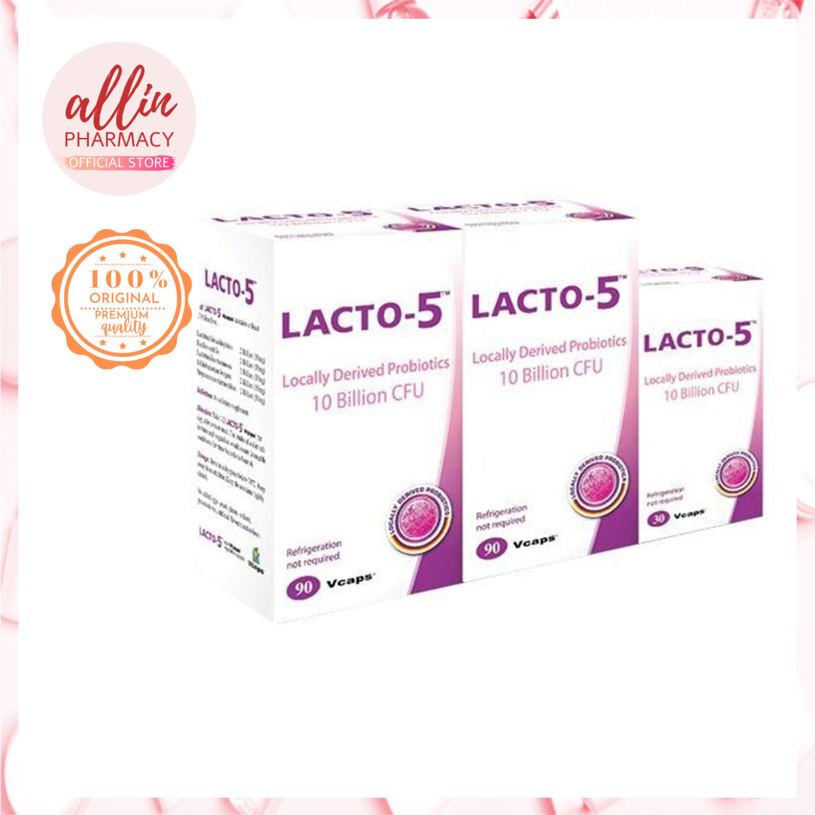 THC Lacto-5 Probiotics 90s X2 + 30s (EXP 11/22)